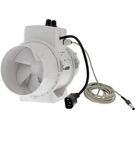 Vents TT Mixed-Flow Temp & Speed Control Inline Fan 100mm - Somerset ...
